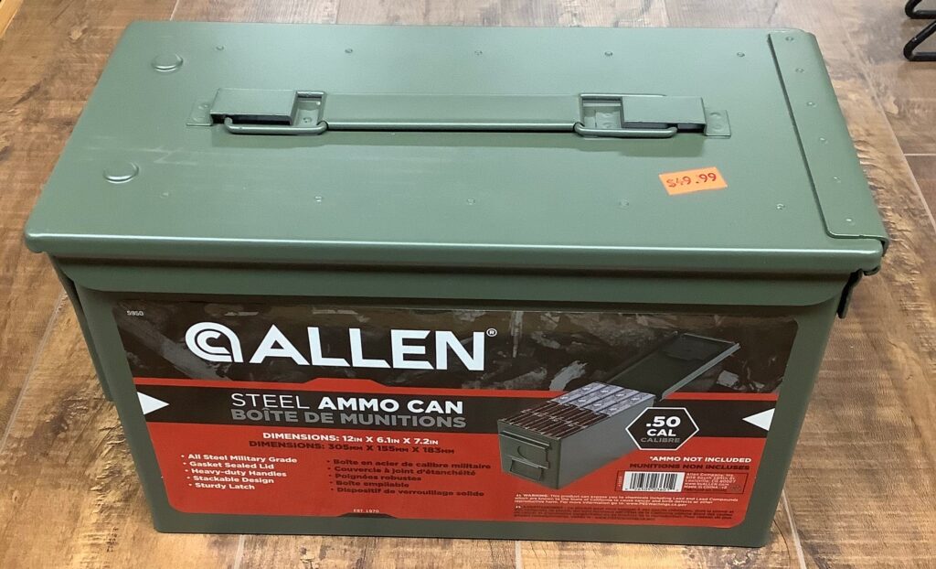 Allen .50 cal Steel Ammo Can - hunting ammunition canada